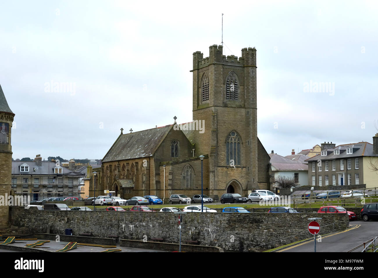 St. Michael's Church Aberystwyth Stock Photo - Alamy