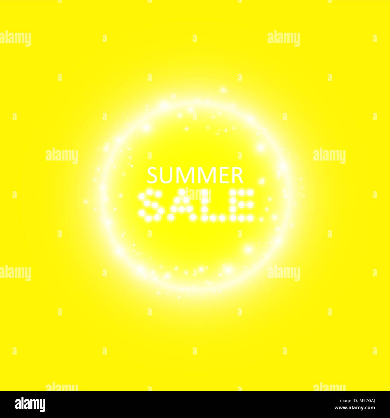 Sale glowing sign on the transparent background. Light vector ...