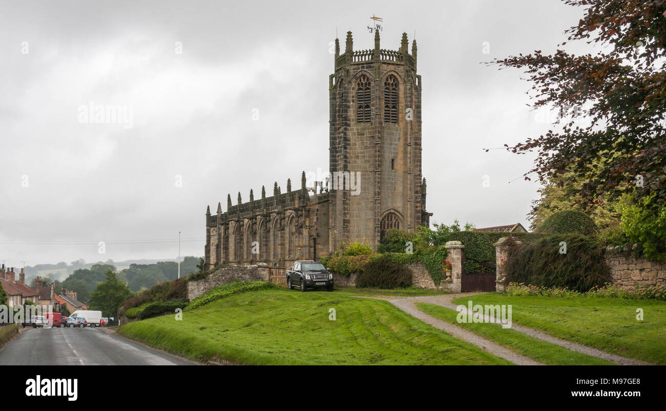 St.Michaels Church in Coxwold,North Yorkshire,England,UK Stock Photo ...