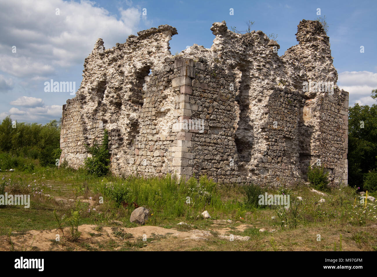 Ruins of the castle of the Knights Templar order (XIV century) Serednie ...