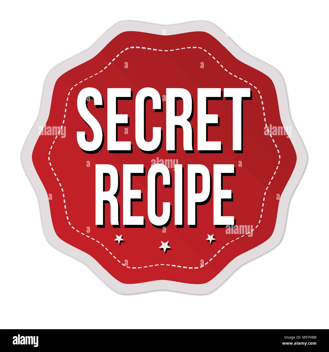 Secret recipe text Stock Vector Images - Alamy