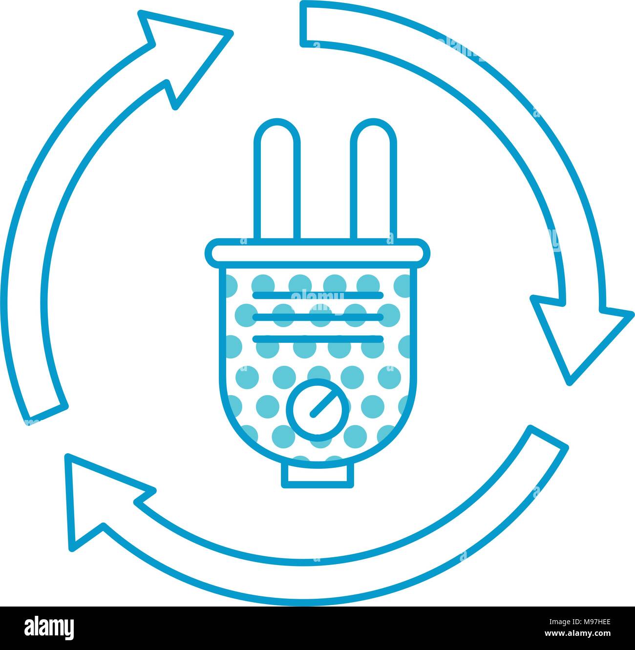 energy plug connector with arrows around Stock Vector Image & Art - Alamy