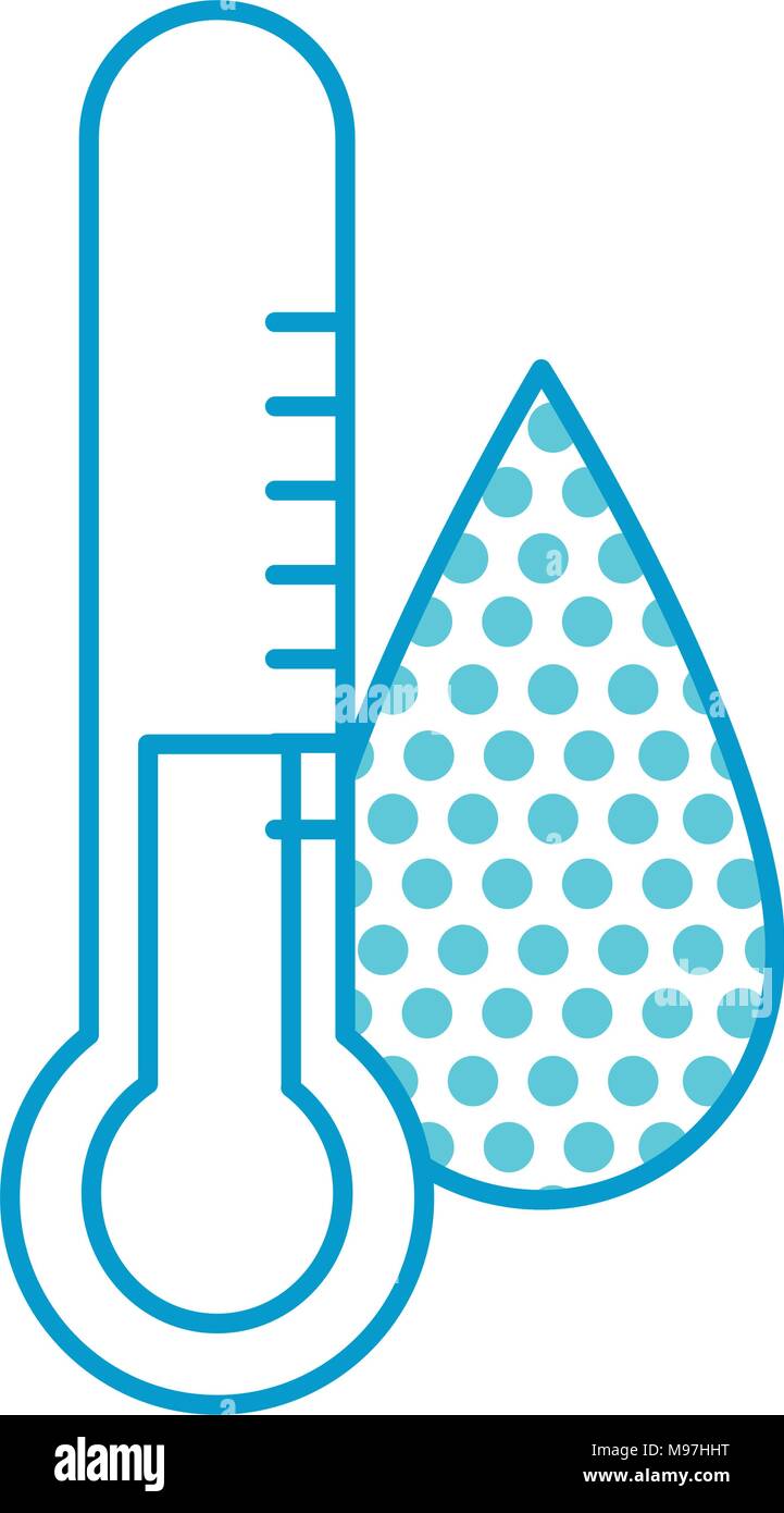 water drop ecology with thermometer Stock Vector Image & Art - Alamy
