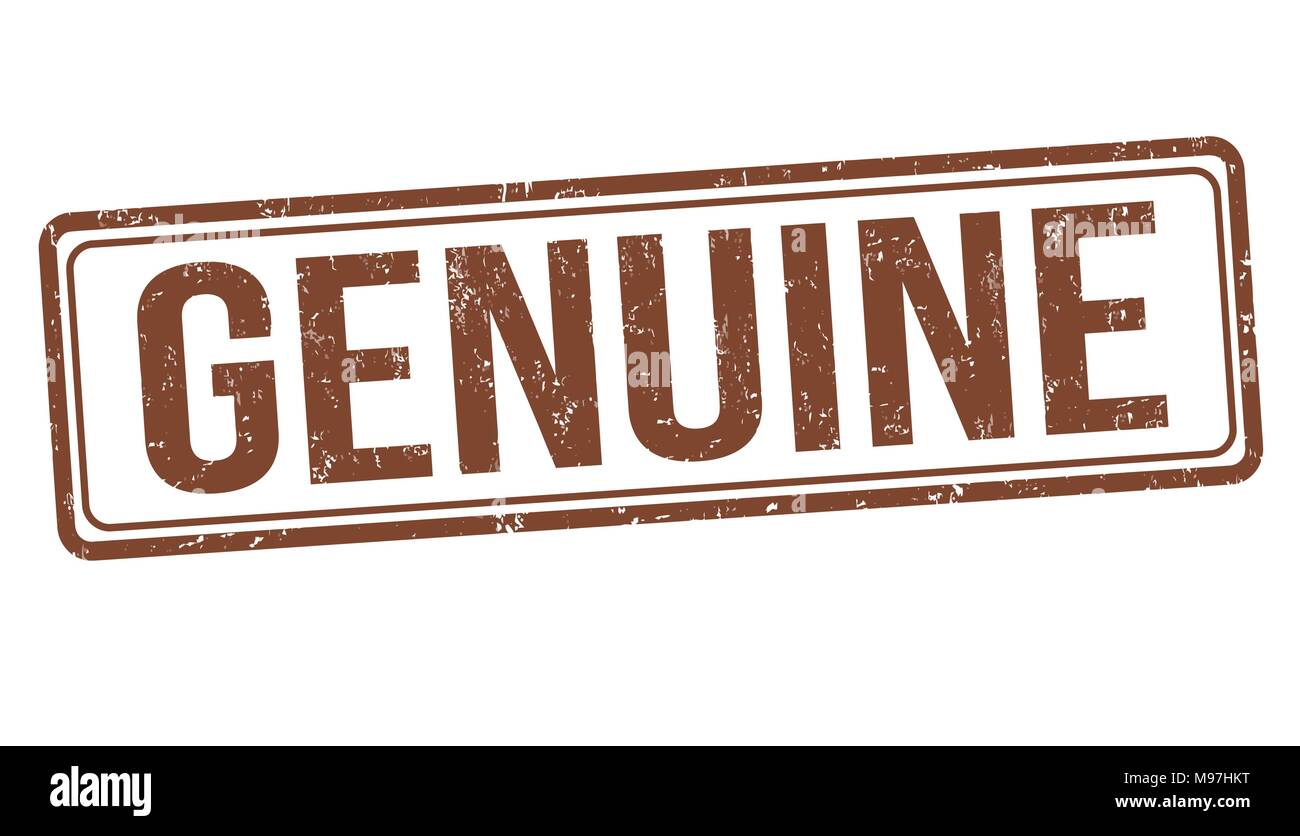 Genuine grunge rubber stamp on white background, vector illustration ...