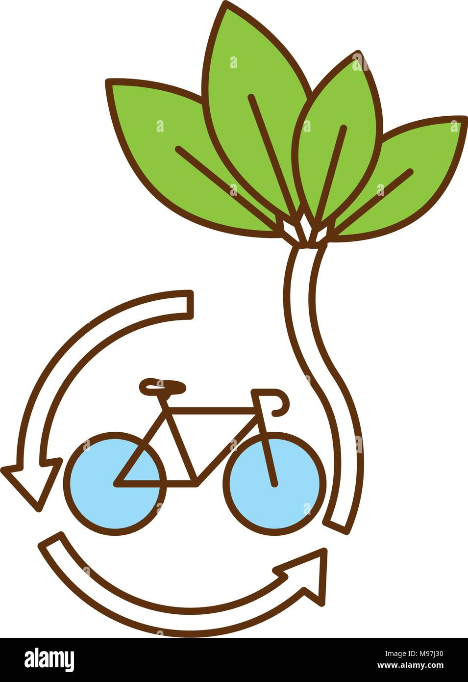 Bicycle arrows Stock Vector Images - Alamy