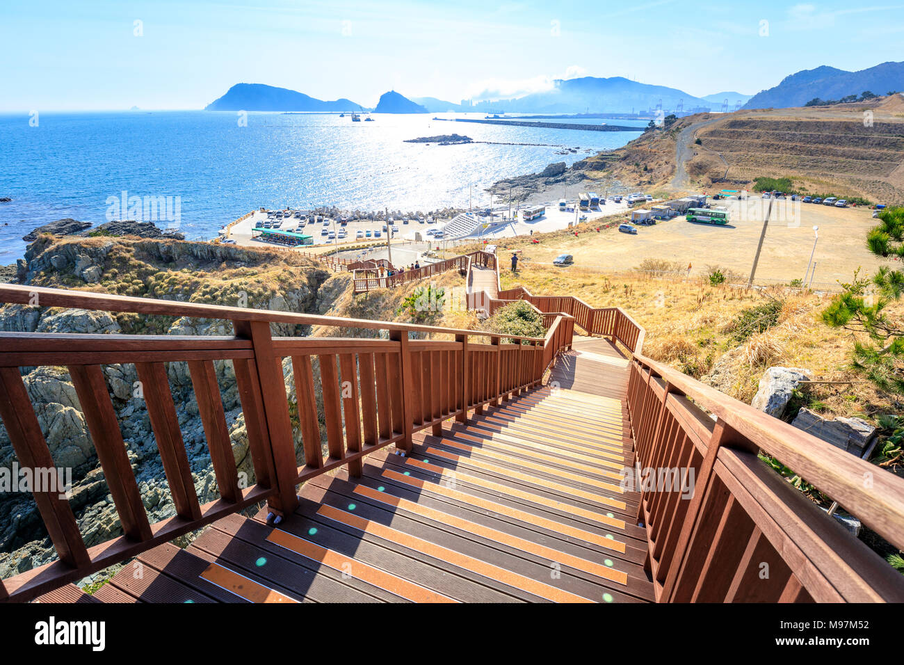 Busan, South Korea - March 14, 2018 : Scenery of Oryukdo sky walk in ...