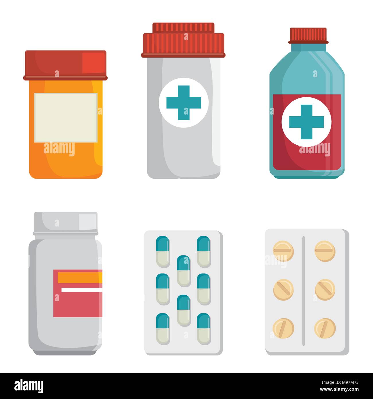 Medical healthcare graphic design, vector illustration icons Stock ...