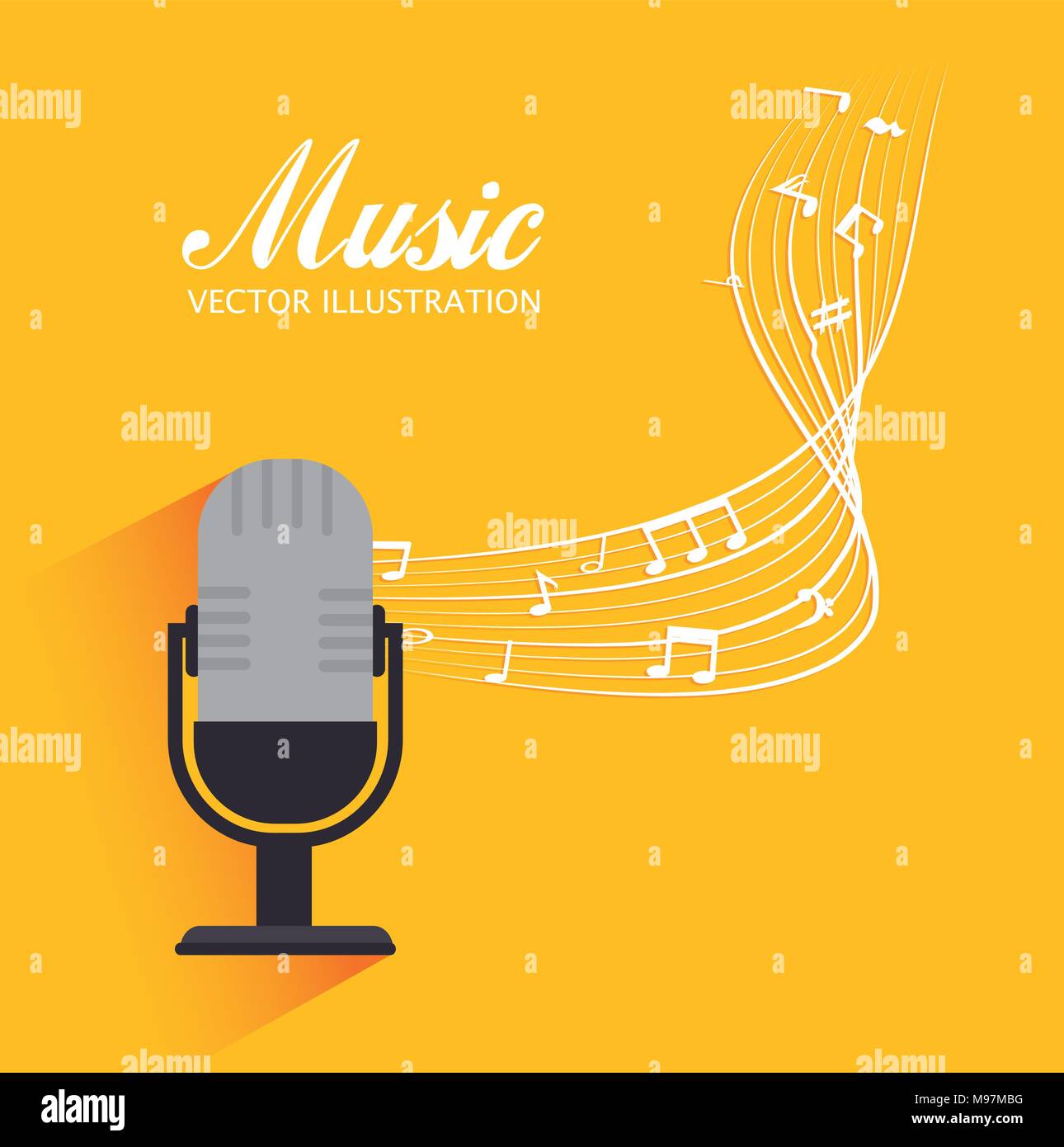 Music equipment and technology graphic design, vector illustration ...