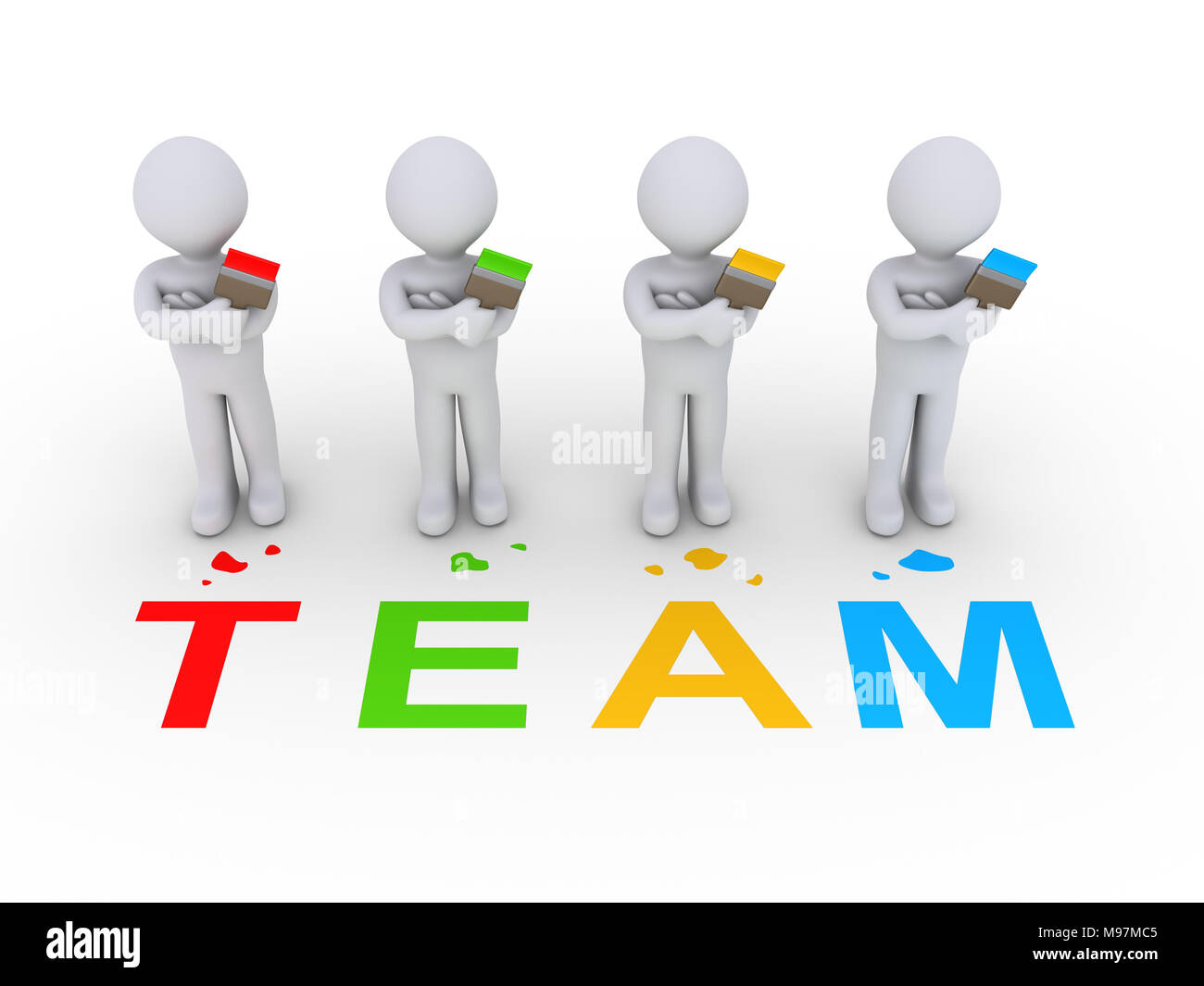 Painters brushes Cut Out Stock Images & Pictures - Alamy