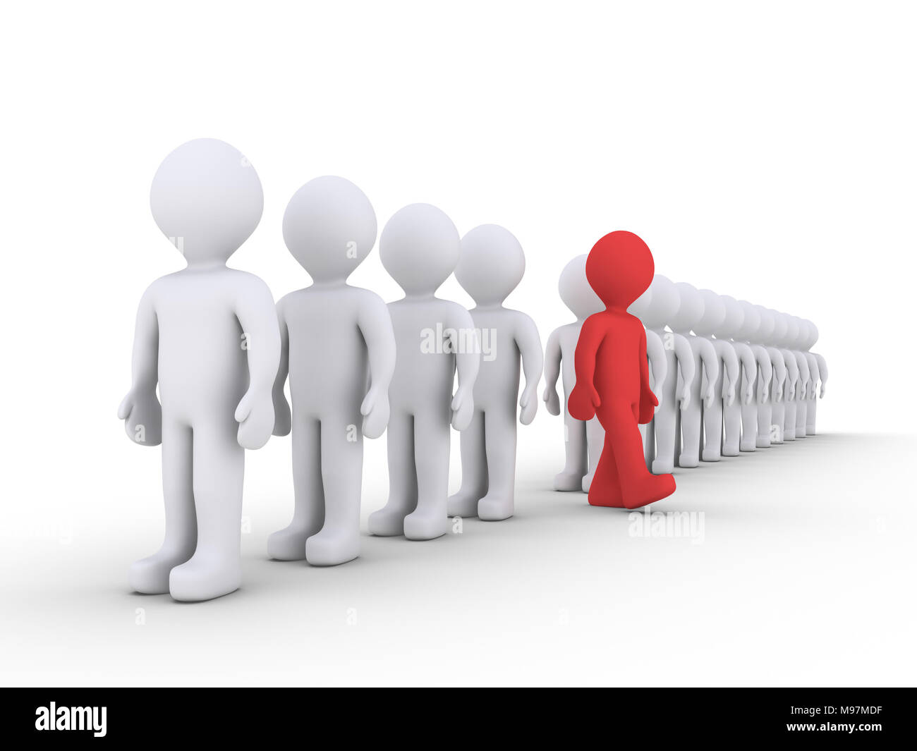 One person in a crowd Cut Out Stock Images & Pictures - Alamy