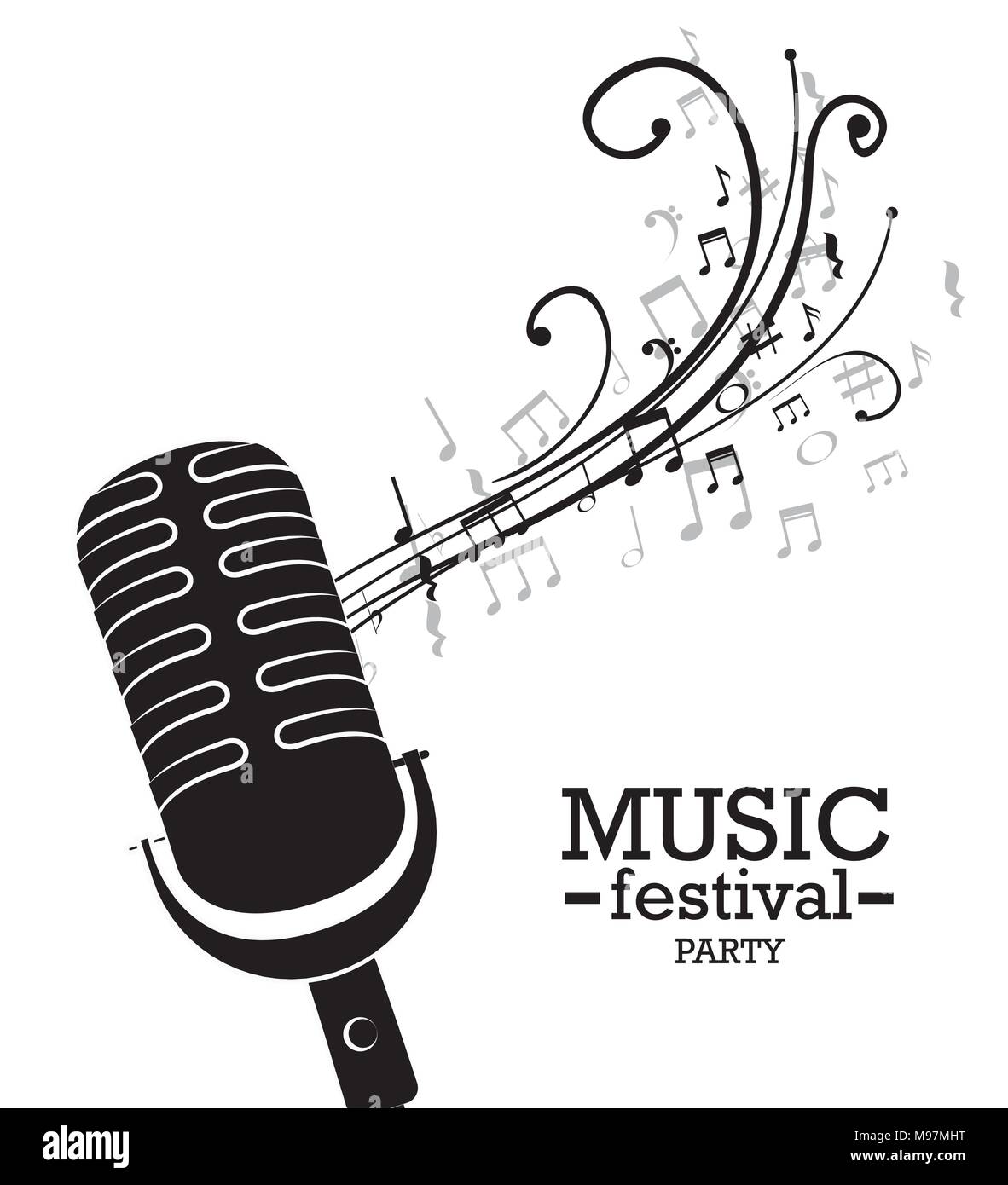 Music art graphic design, vector illustration eps10 Stock Vector Image ...