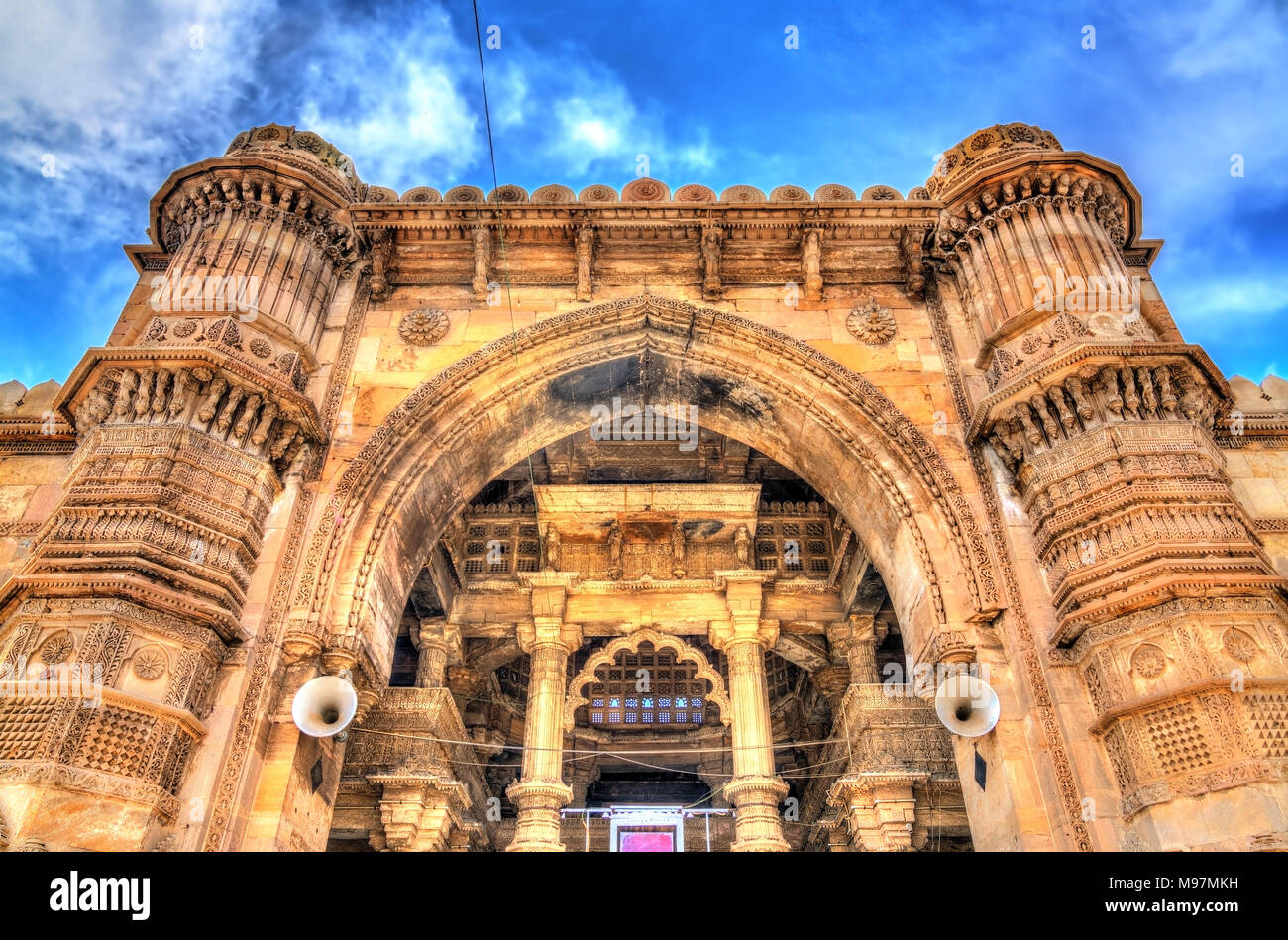 Jama Mosque, the most splendid mosque of Ahmedabad - Gujarat State of ...