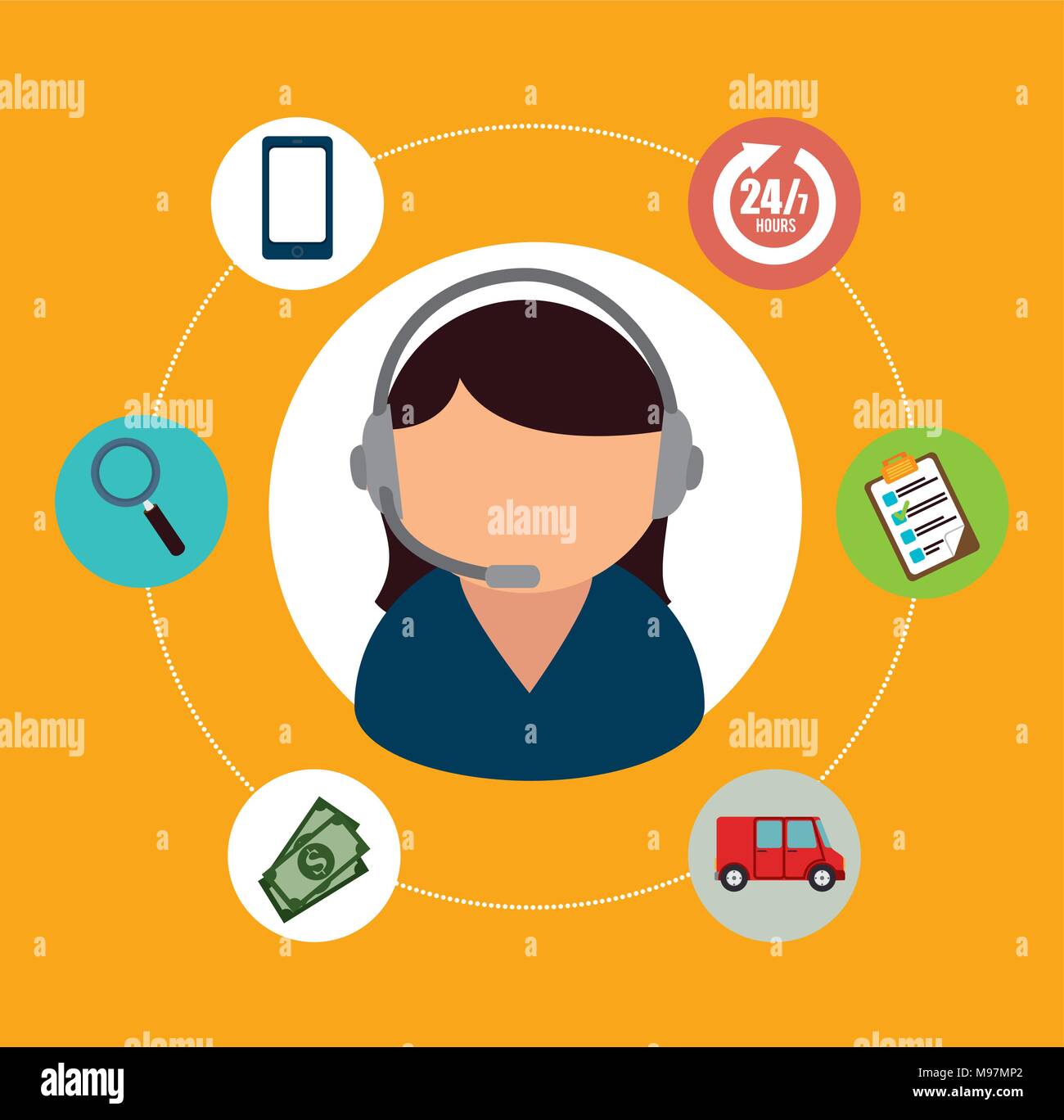 Delivery and logistic business graphic design, vector illustration ...