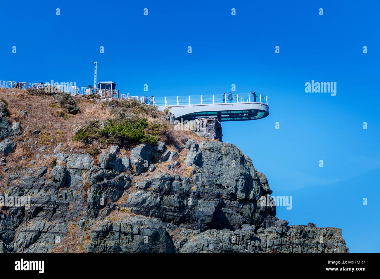 Busan, South Korea - March 14, 2018 : Scenery of Oryukdo sky walk in ...
