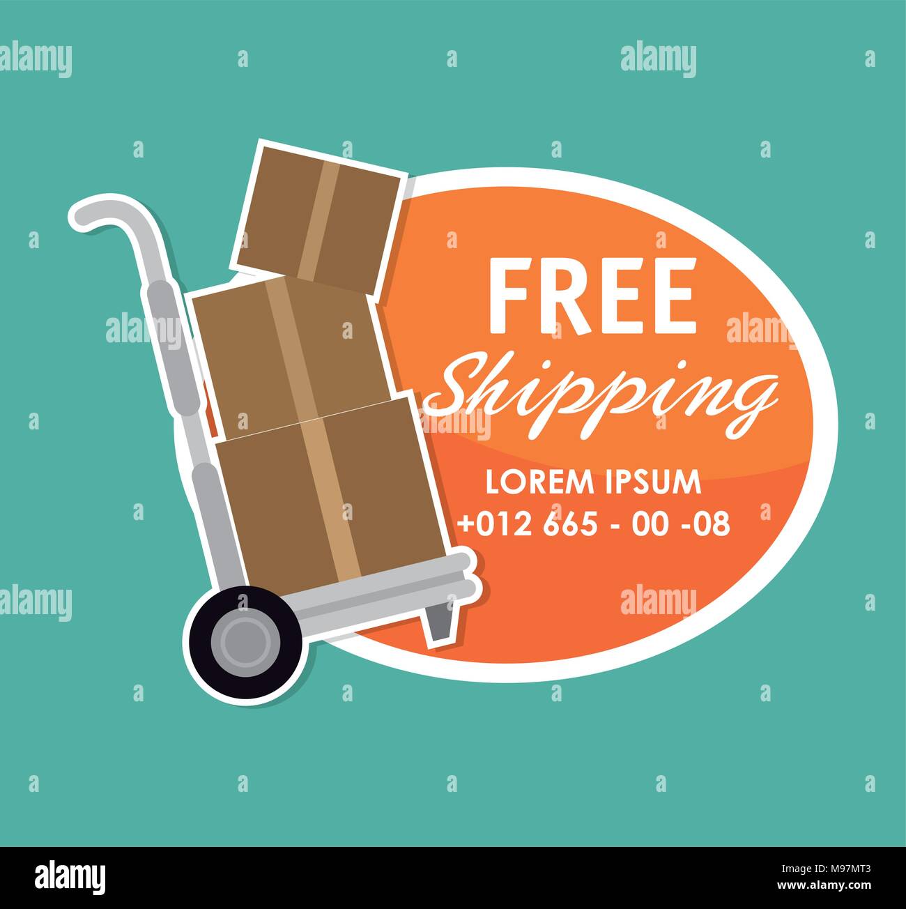 Delivery and logistic business graphic design, vector illustration ...