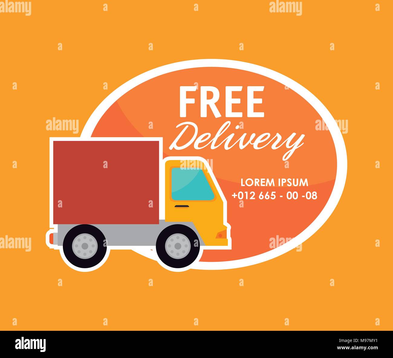 Delivery and logistic business graphic design, vector illustration ...