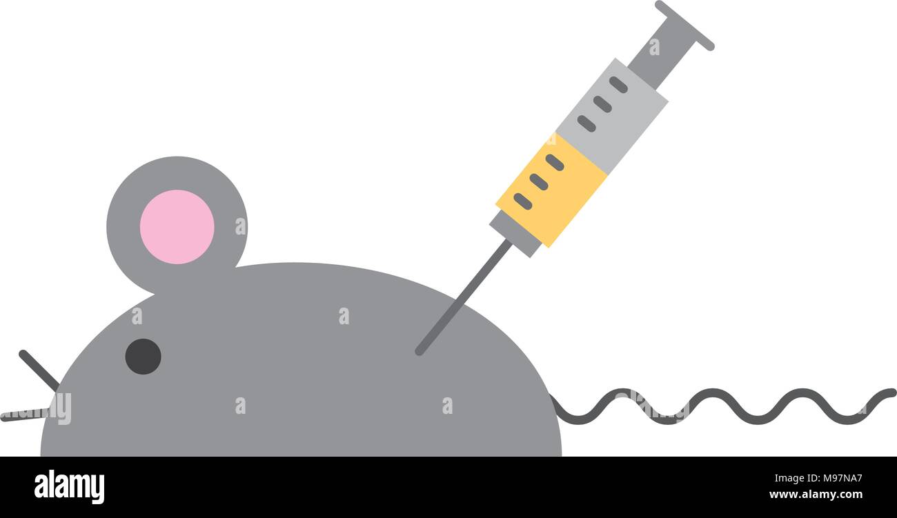 Lab rat, syringe Stock Vector Images - Alamy