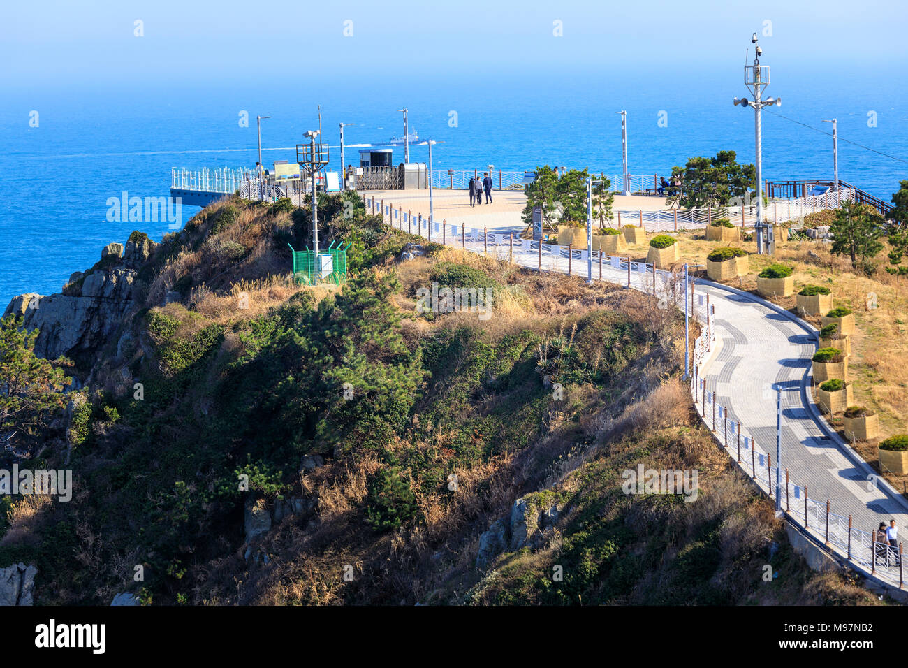 Busan, South Korea - March 14, 2018 : Scenery of Oryukdo sky walk in ...