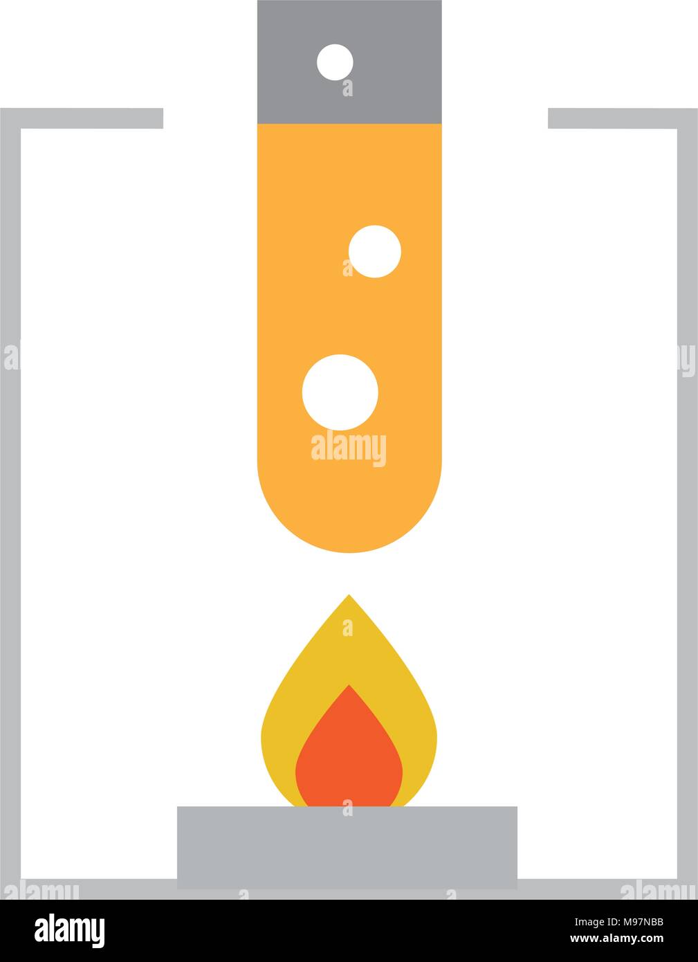 laboratory tube test with Burner base Stock Vector Image & Art - Alamy