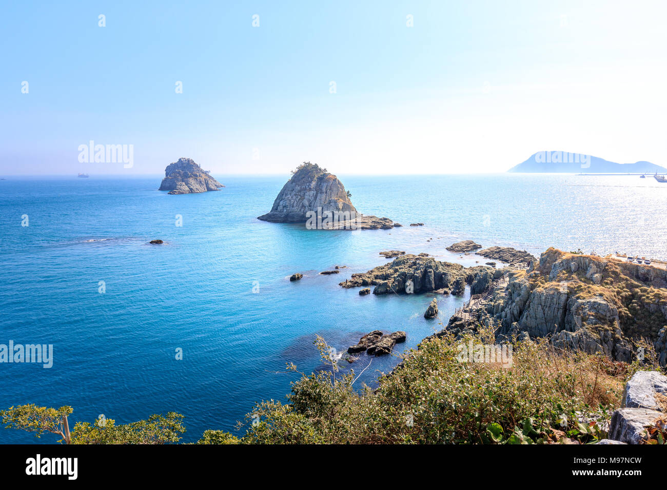 Scenery of Oryukdo islands in Busan, Korea Stock Photo - Alamy