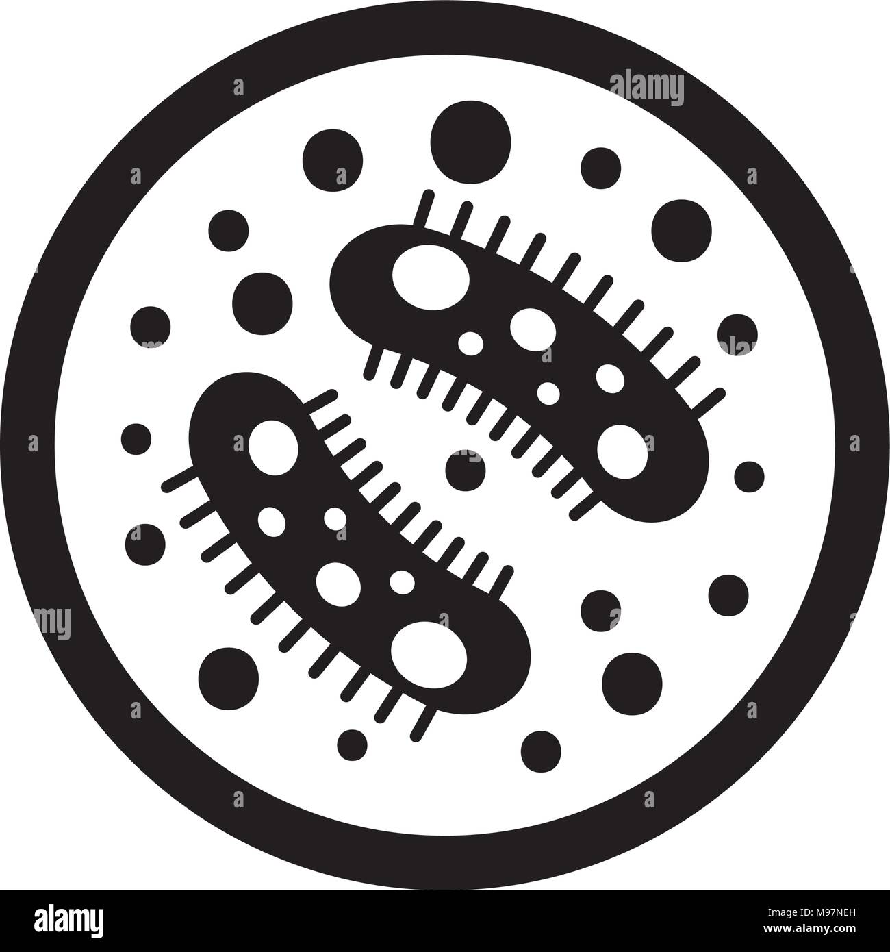 Study of bacteria icon Stock Vector Image & Art - Alamy