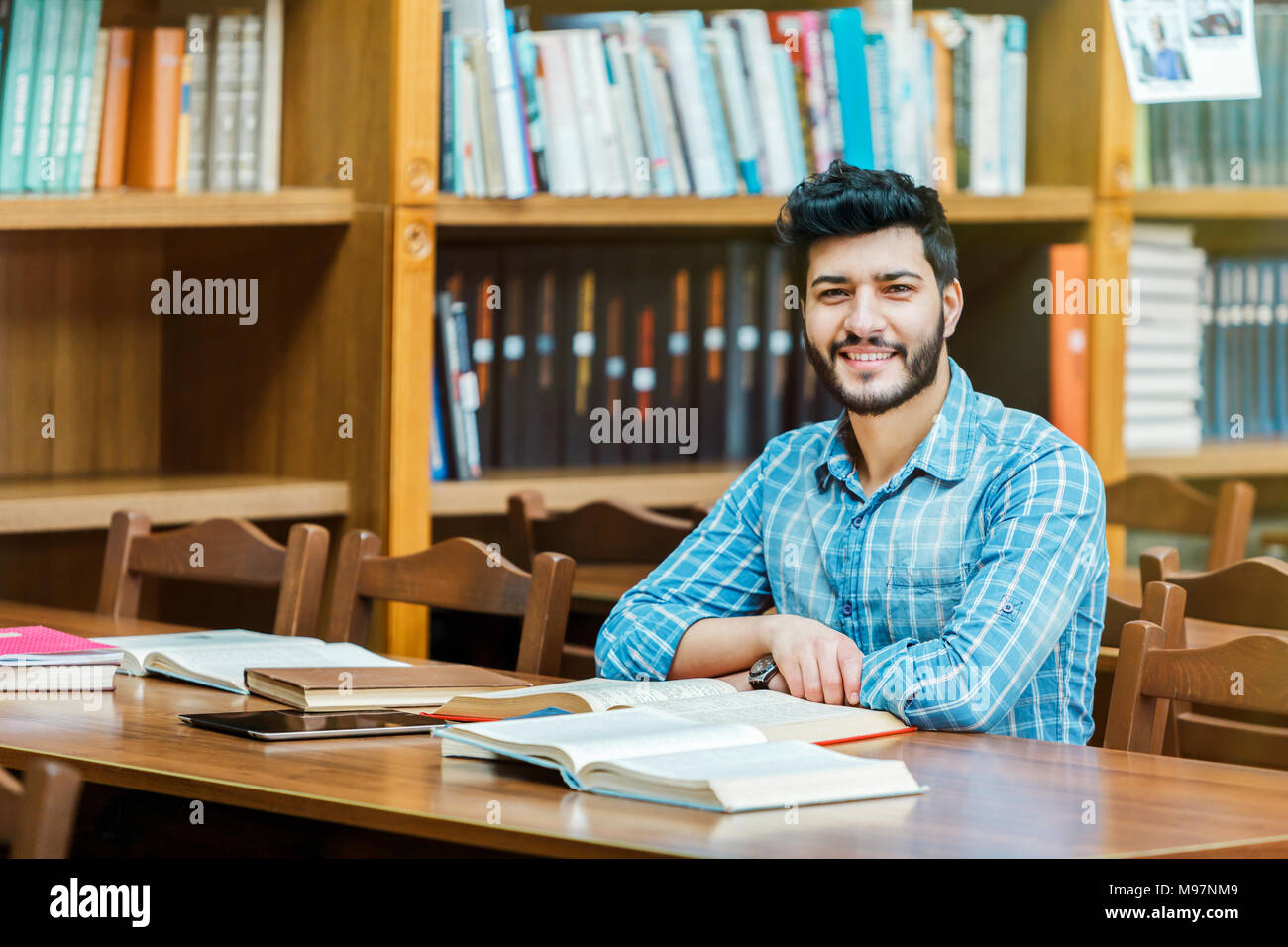 The Library Reading Stock Photo - Alamy