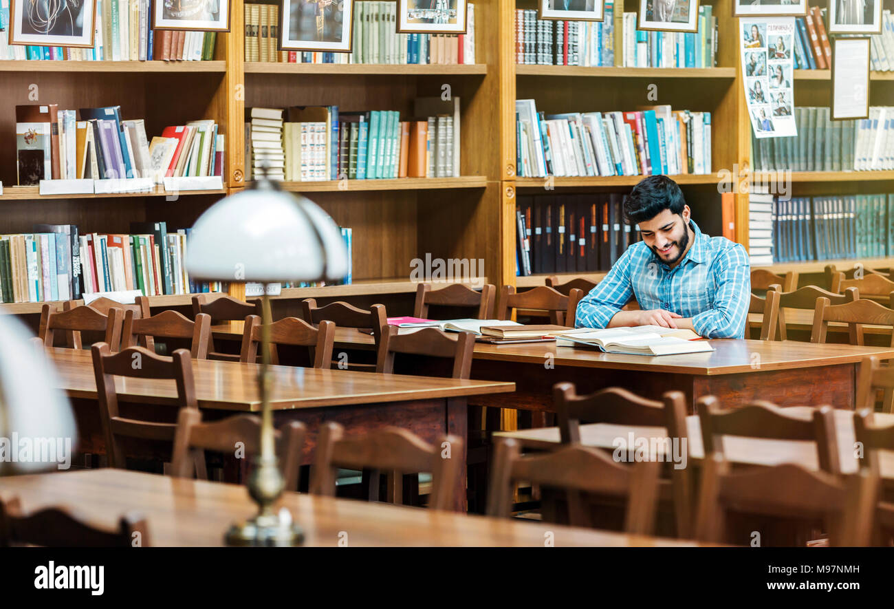 The Library Reading Stock Photo - Alamy