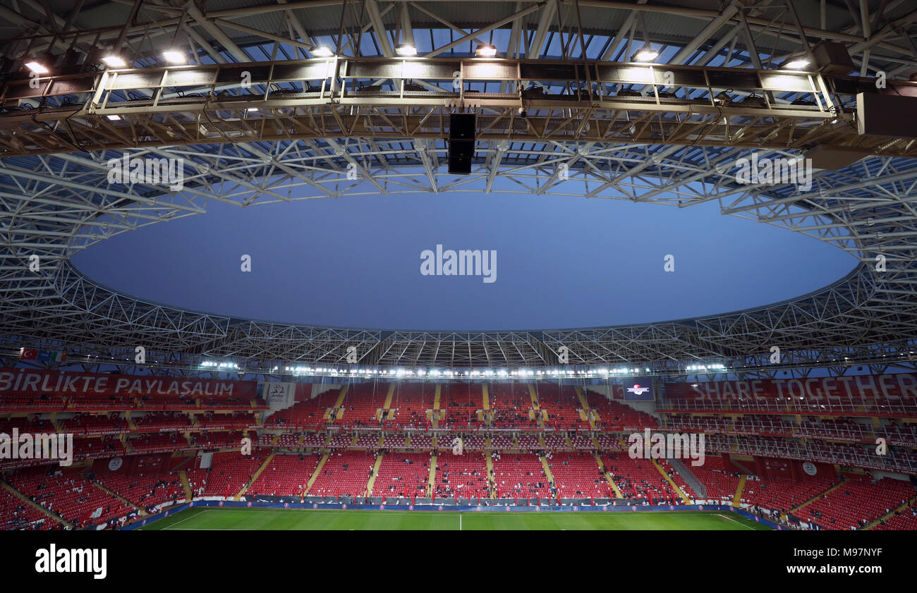 General view of the stadium before the international friendly match at ...
