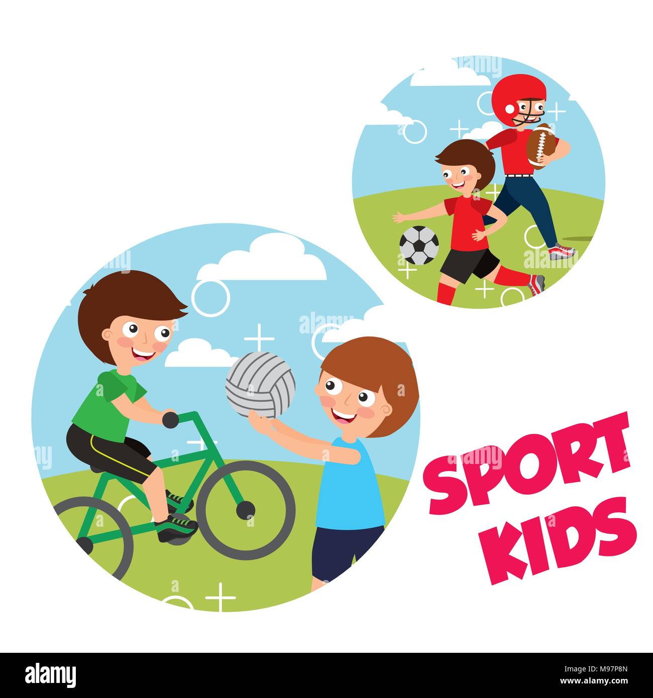 sport kids activity Stock Vector Image & Art - Alamy
