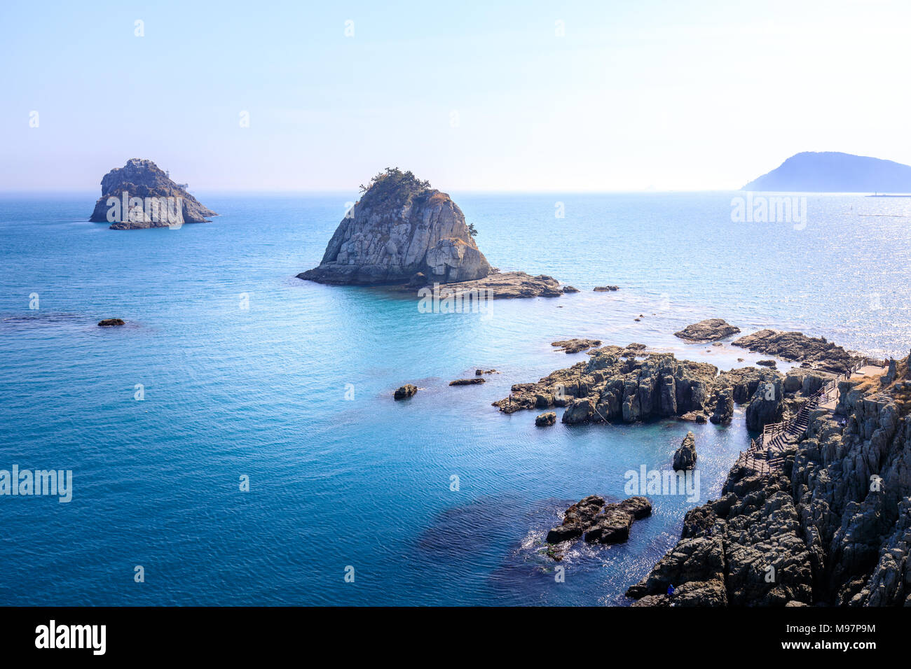 Scenery of Oryukdo islands in Busan, Korea Stock Photo - Alamy