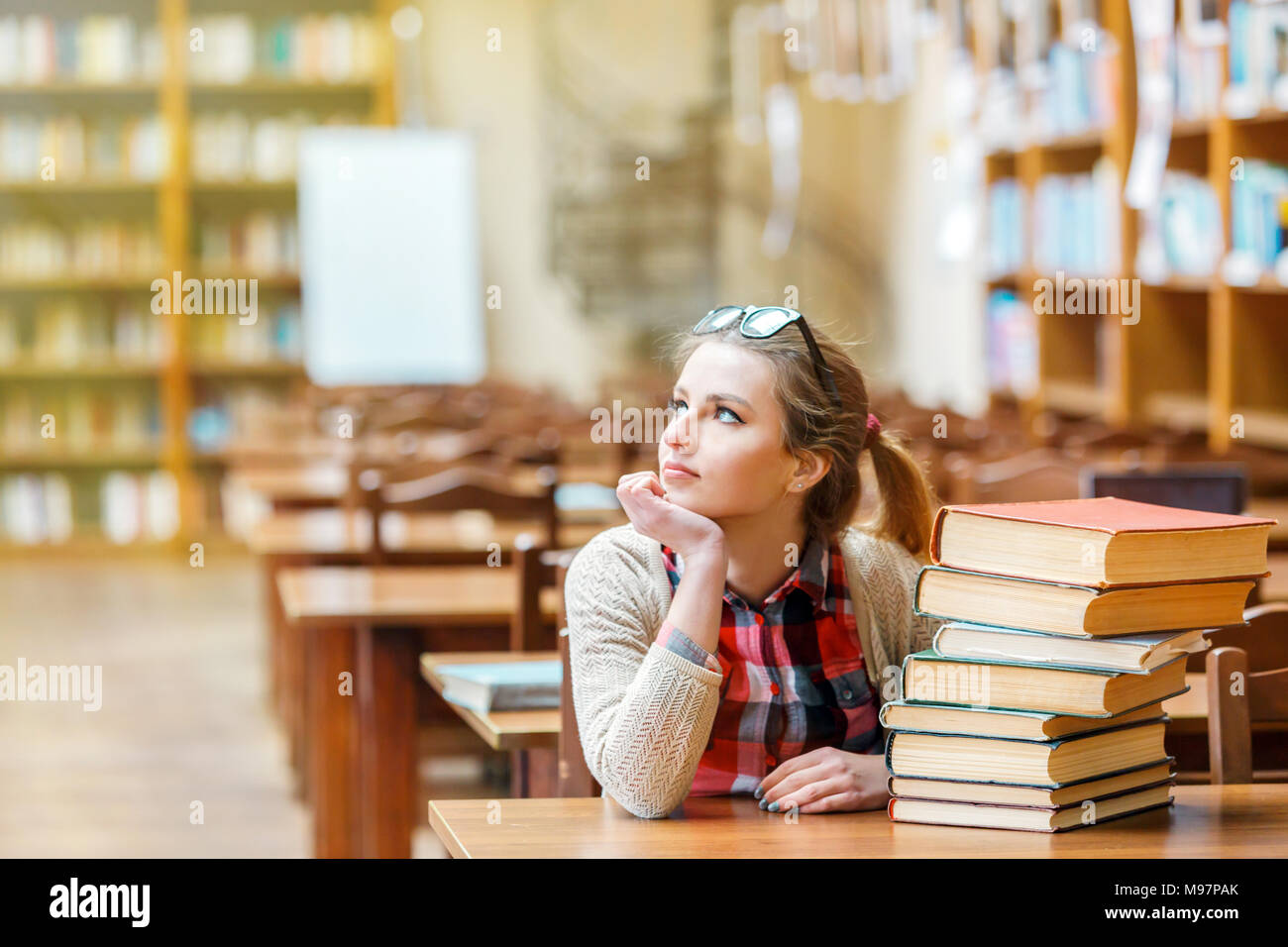 Portrait of Student Girl Stock Photo - Alamy