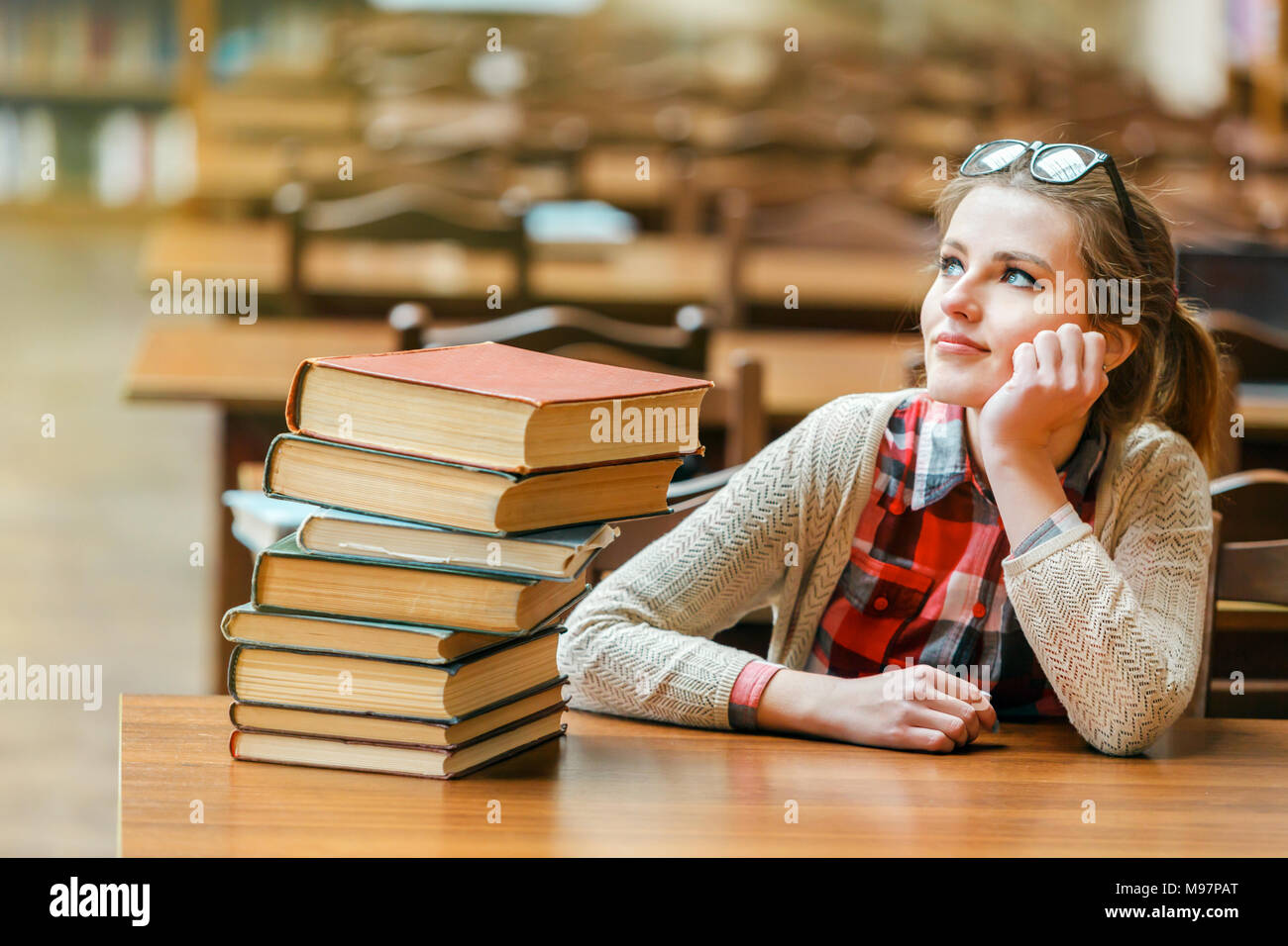 Portrait of Student Girl Stock Photo - Alamy
