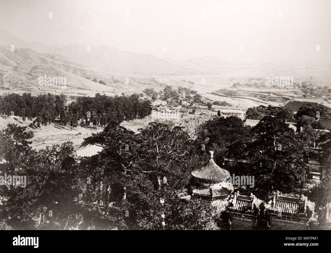 Vintage 19th century photograph China c.1880s - landscape near the ...
