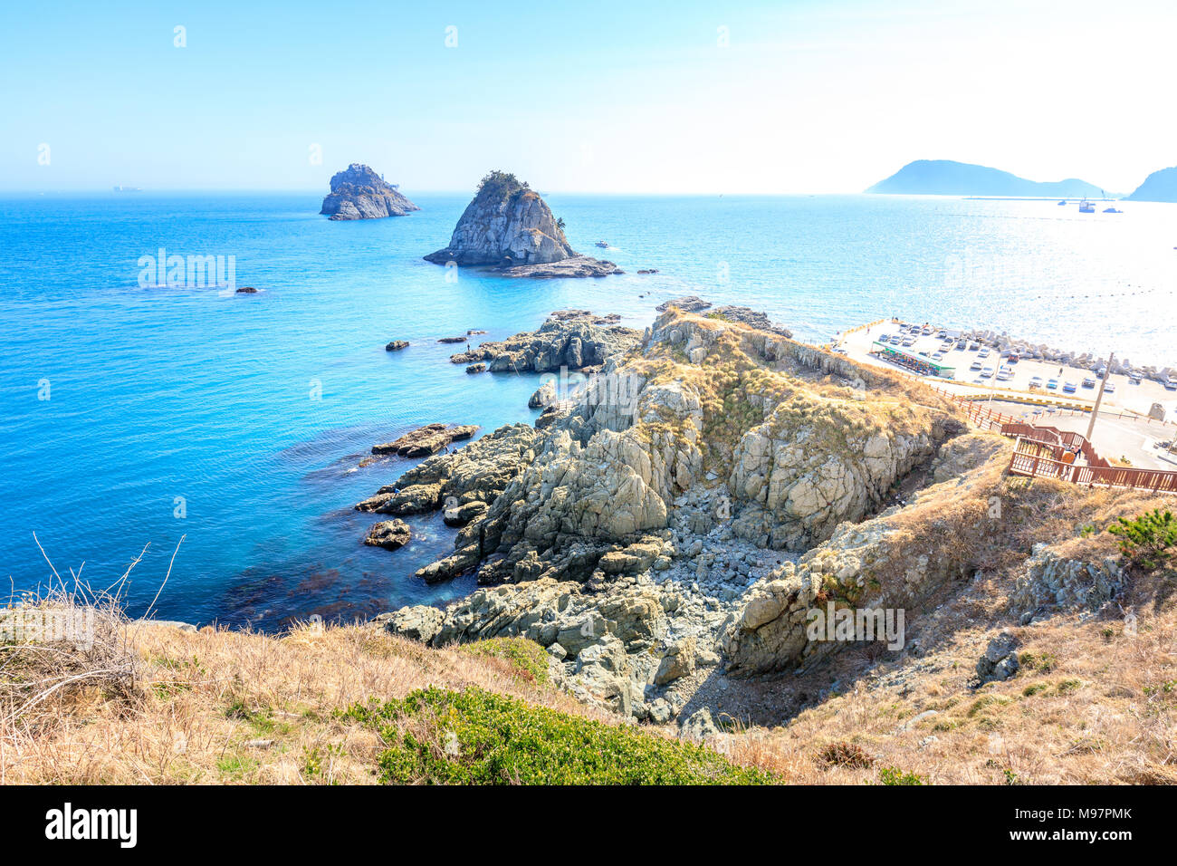 Scenery of Oryukdo islands in Busan, Korea Stock Photo - Alamy