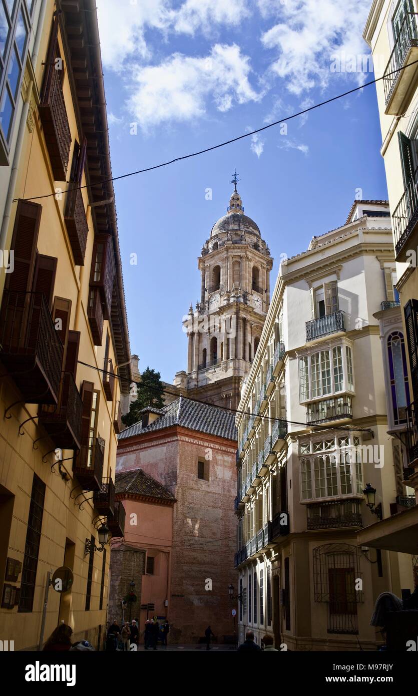 Malaga, Spain in winter, January Stock Photo - Alamy