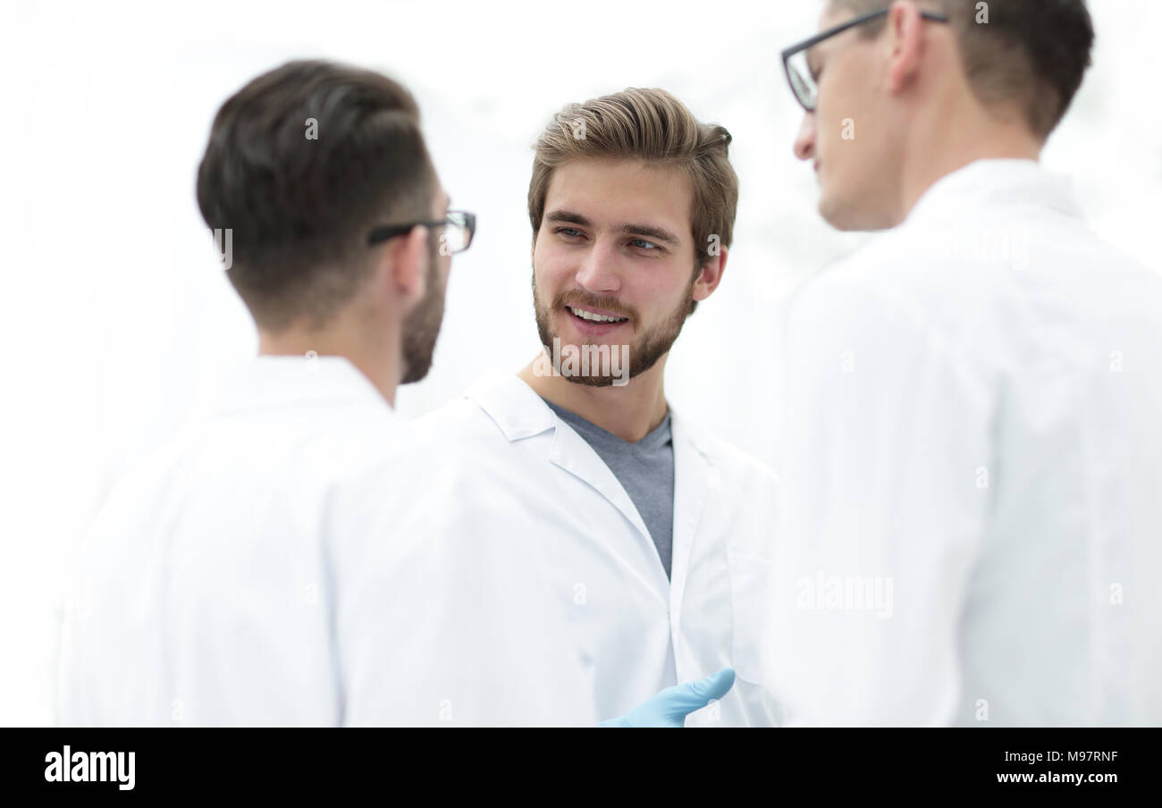 Group medical team talking examine hi-res stock photography and images ...