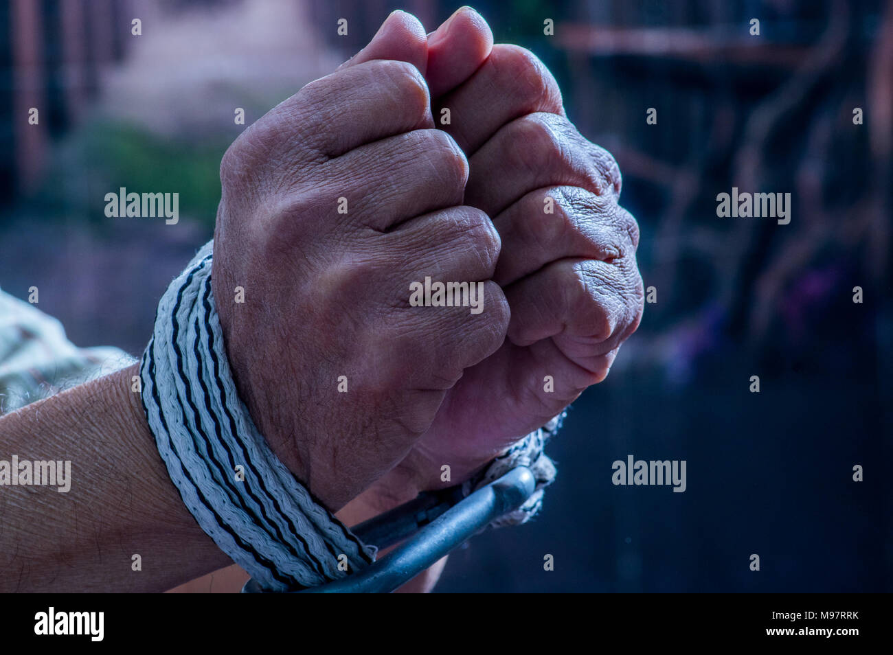 Wrists bound hi-res stock photography and images - Alamy