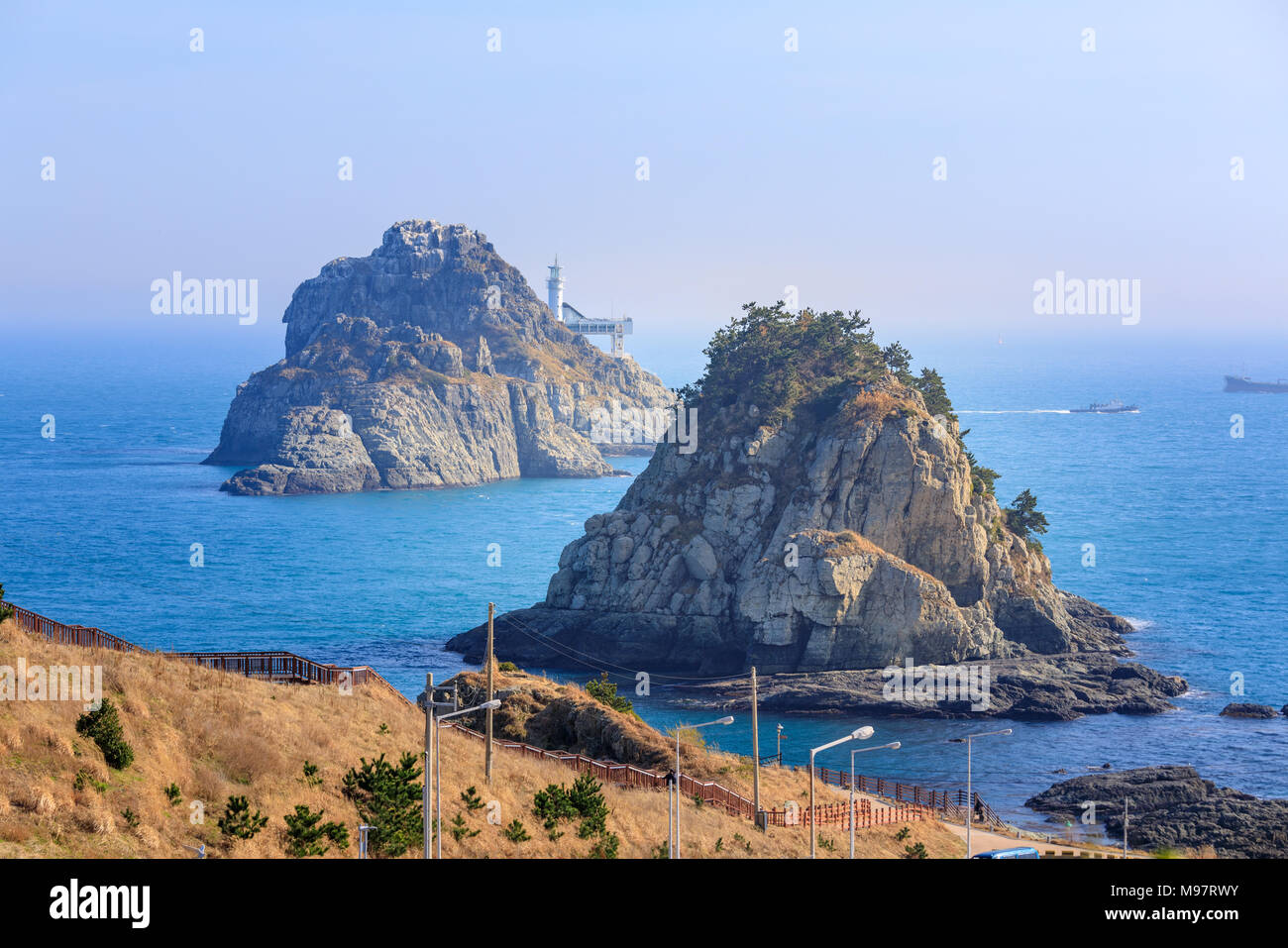 Scenery of Oryukdo islands in Busan, Korea Stock Photo - Alamy