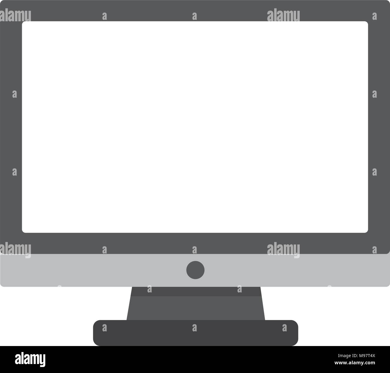 technology digital monitor computer screen gadget Stock Vector Image ...