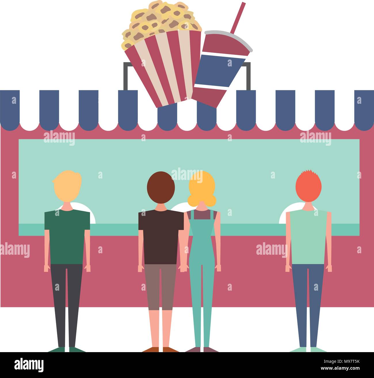 Movie kiosk Stock Vector Images - Alamy