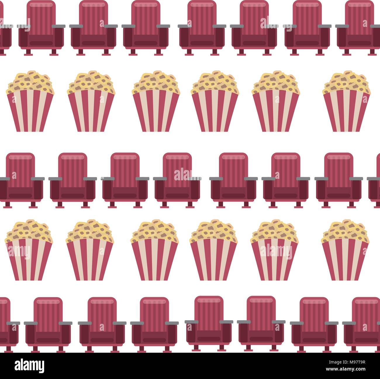 Cinema empty popcorn Stock Vector Images - Alamy