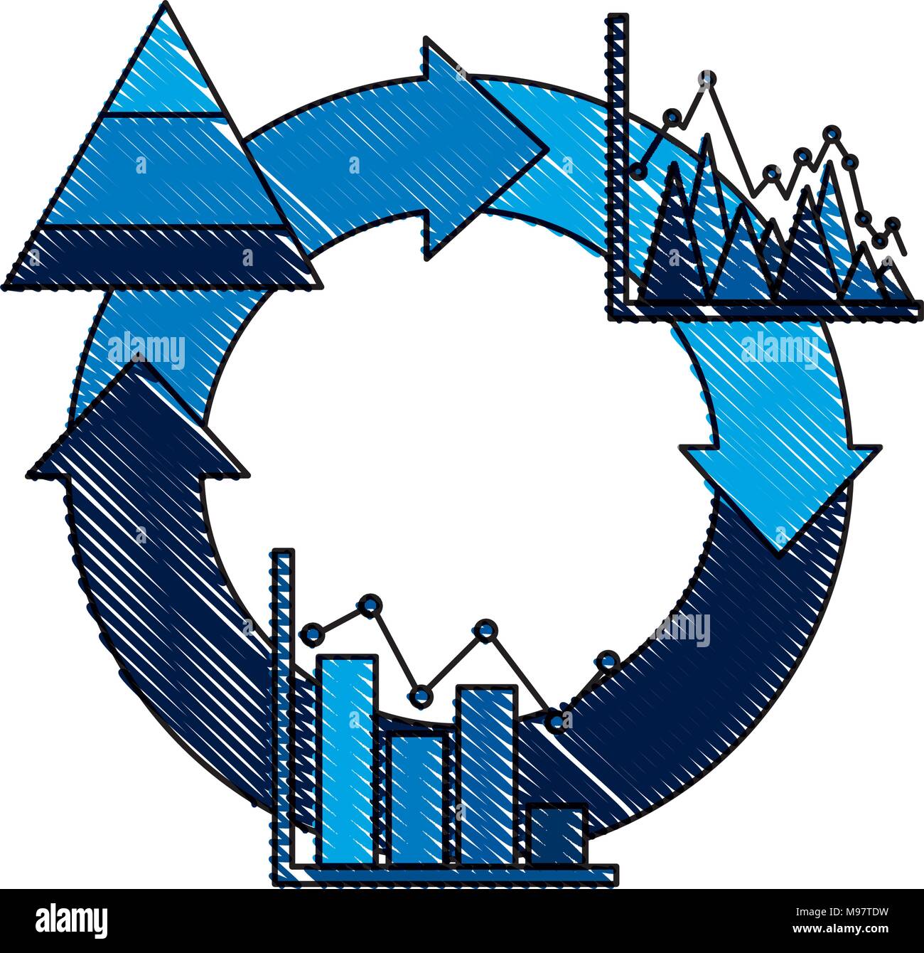Business Cycle Graph High Resolution Stock Photography and Images - Alamy