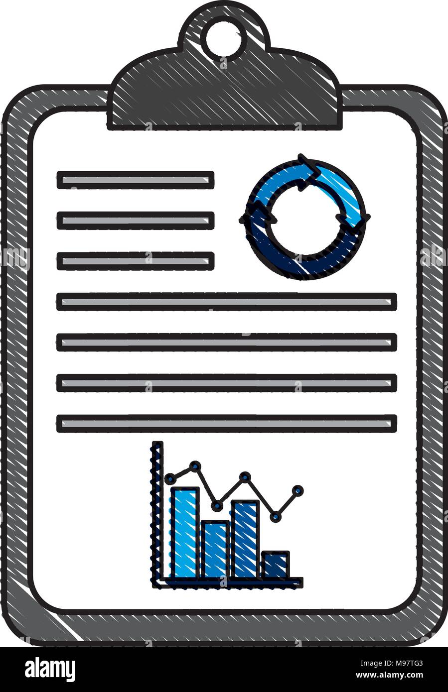 White clipboard graph chart icon hi-res stock photography and images ...