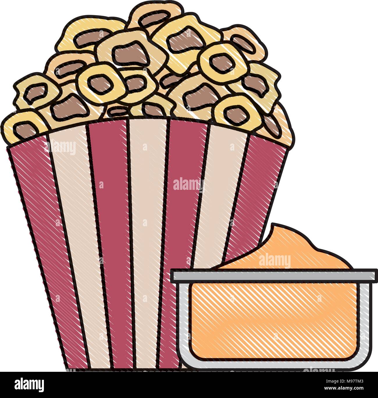 Close up bucket full red Stock Vector Images - Alamy