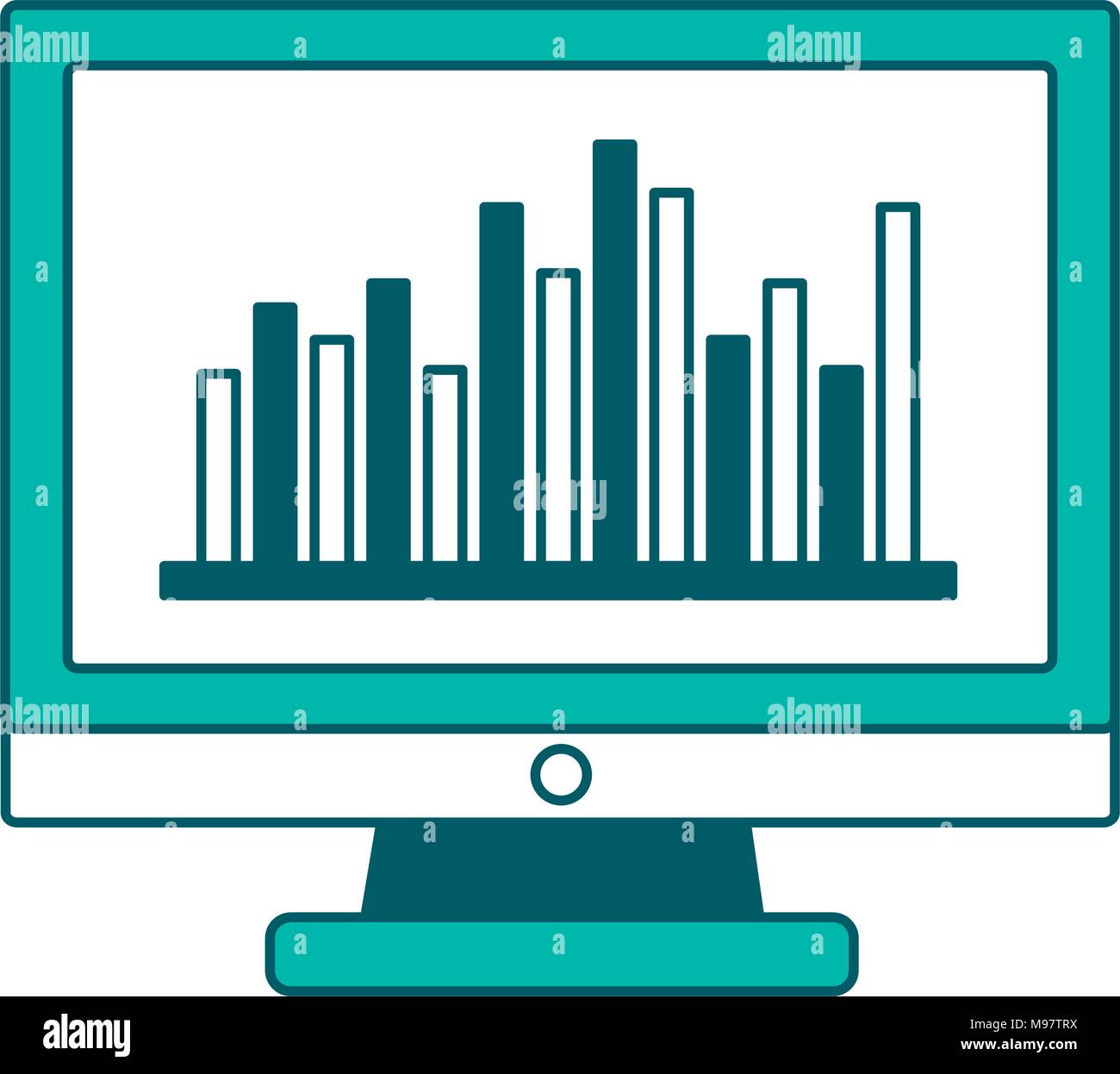 Pie chart graph statistics board Stock Vector Images - Alamy