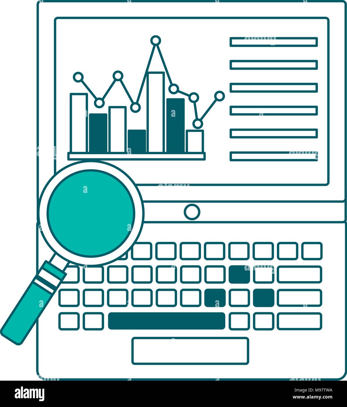 Trading desk data screen Stock Vector Images - Alamy