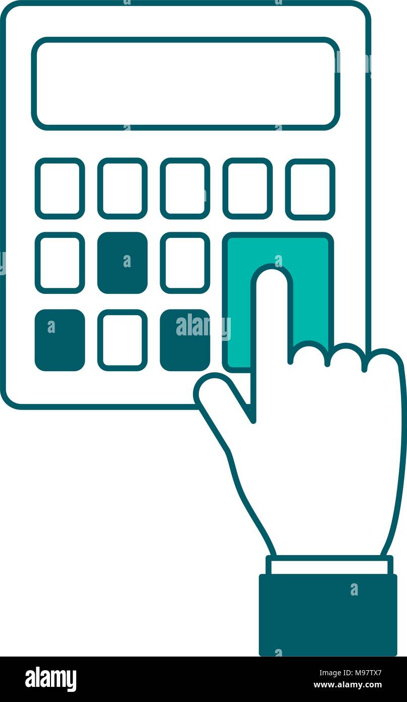 Analyzing tax calculation calculator calculate Stock Vector Images - Alamy