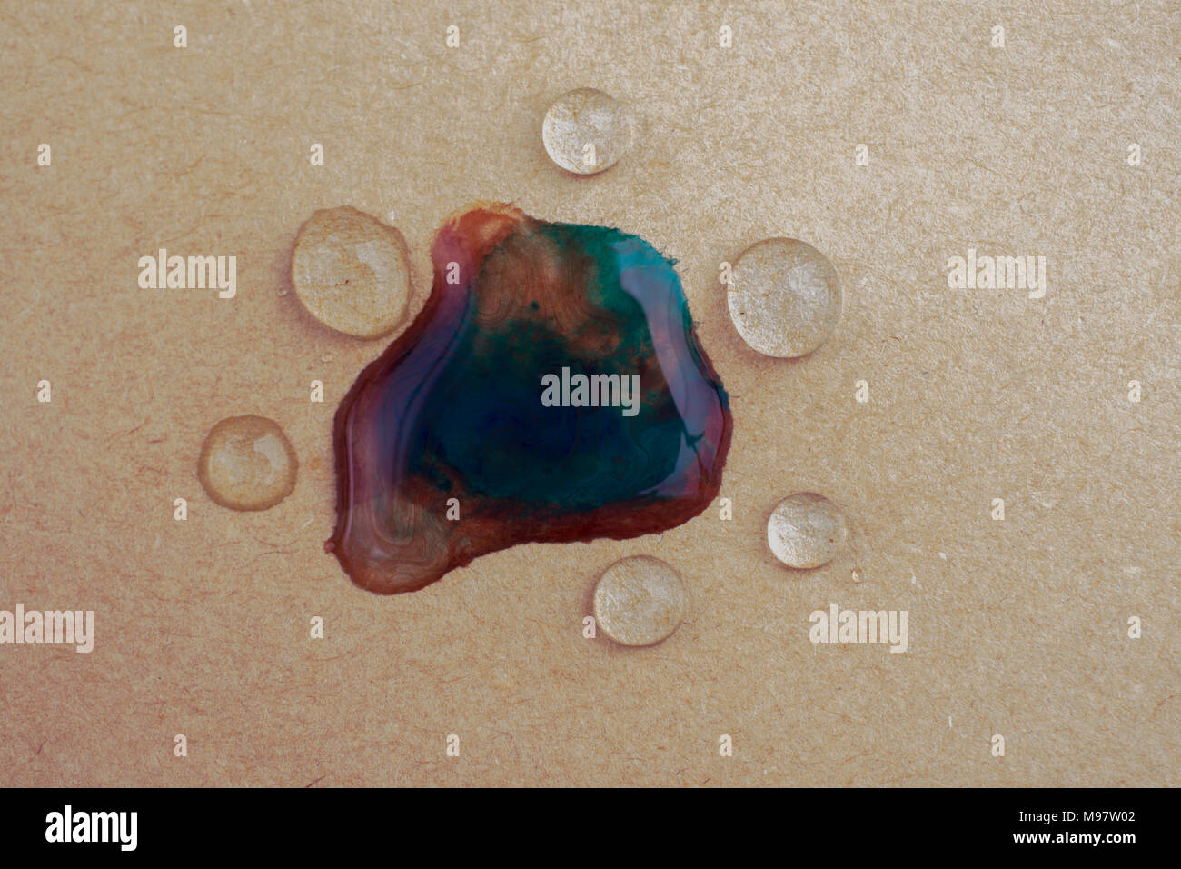 Round water drops in close-up view on background Stock Photo - Alamy