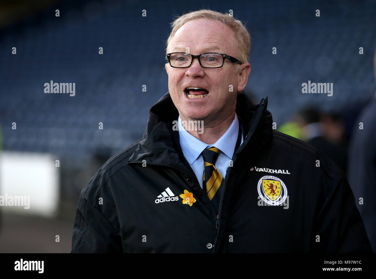 Scotland manager Alex McLeish before the international friendly match ...
