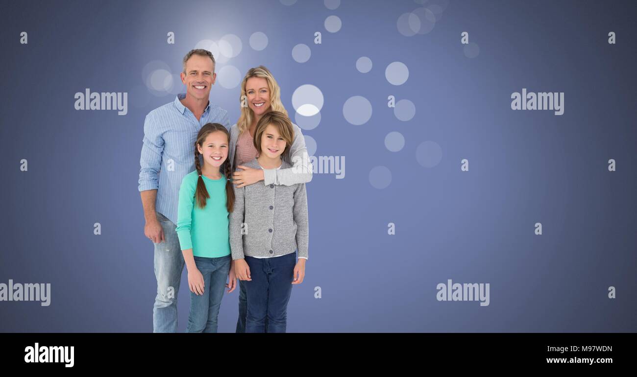 Family with sparkles Stock Photo - Alamy